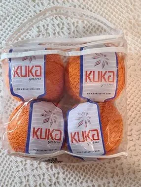 Kuka | Art | Kuka Yarns 4pack Orange Yarn Ball Set 40gr | Poshmark